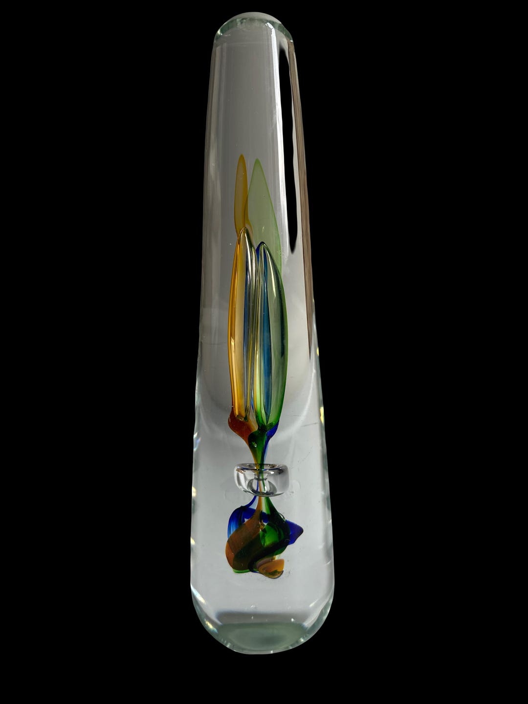 Eric Laurent Glass Modern, Minimalist, Sculpture Obelisk Unique Art ...
