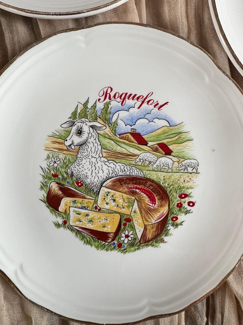 Vintage French Faience Plates - Moulin Des Loups Floral Dinnerware - Etsy