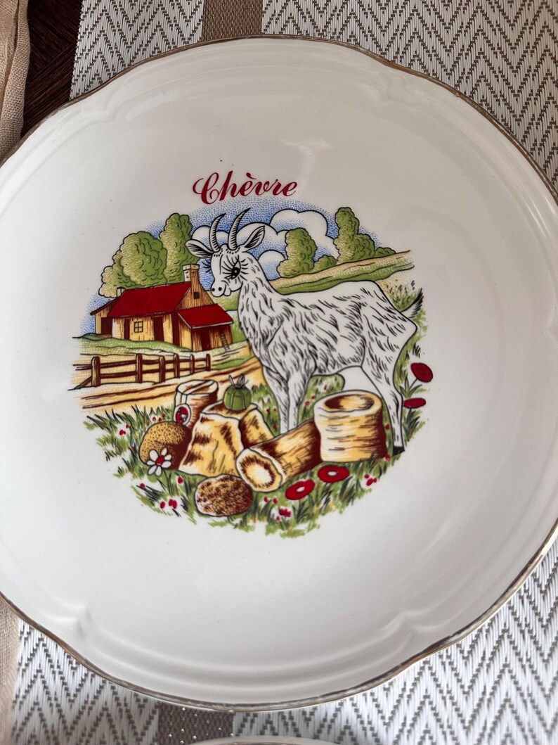 Vintage French Faience Plates - Moulin Des Loups Floral Dinnerware - Etsy