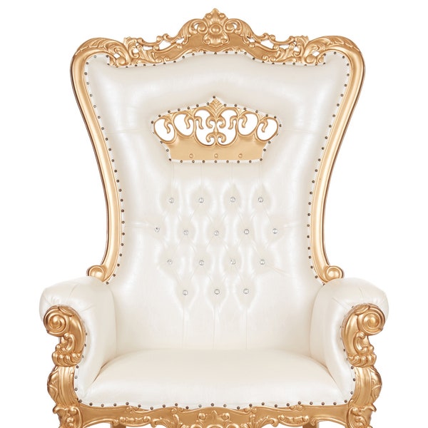 Handcrafted Accent King Throne Chair With Lion Head Carving - Etsy