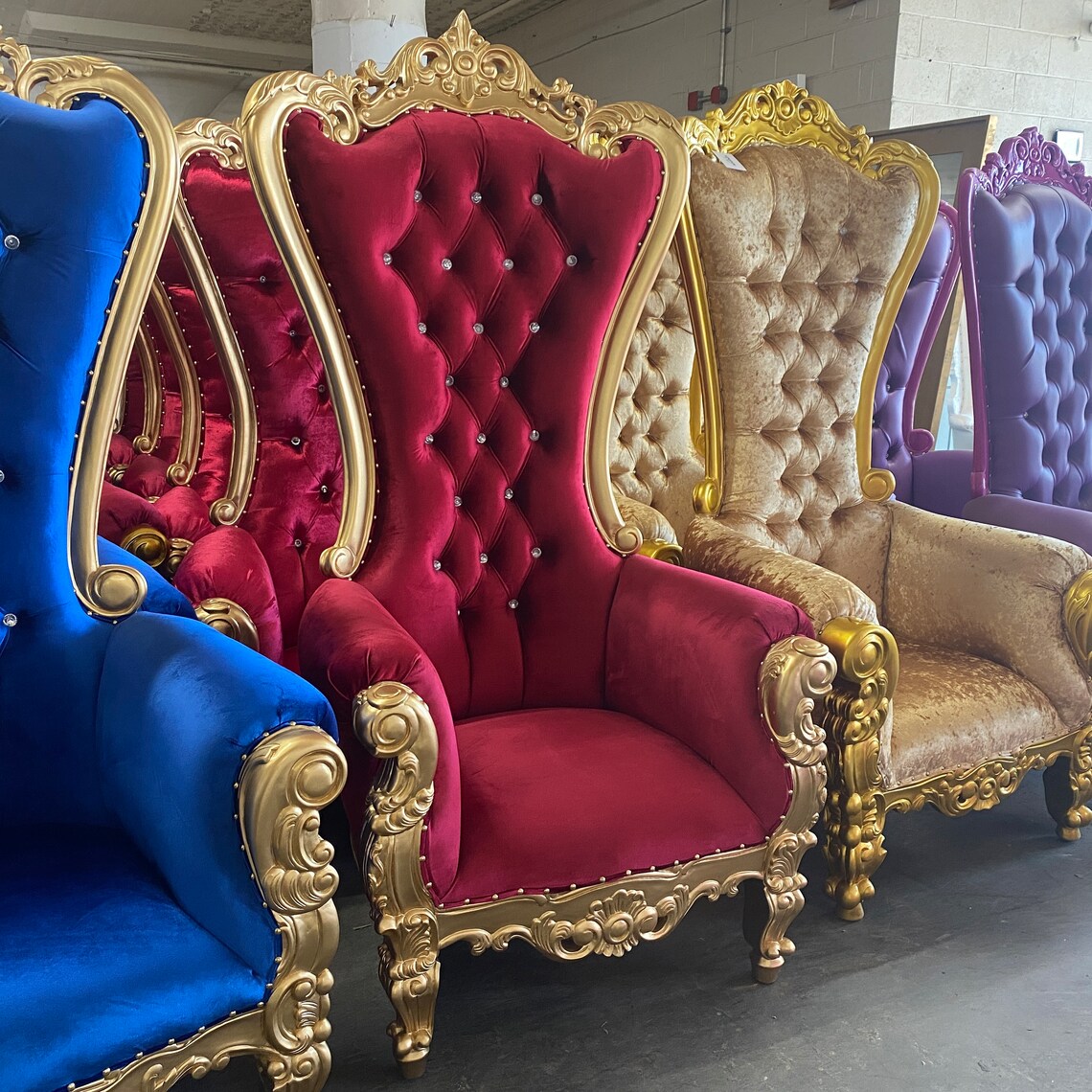 Handcrafted Accent Design Wedding Throne Chair - Etsy