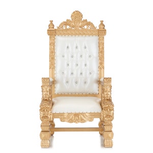 Handcrafted Square-back Accent Design King Throne Chair - Etsy
