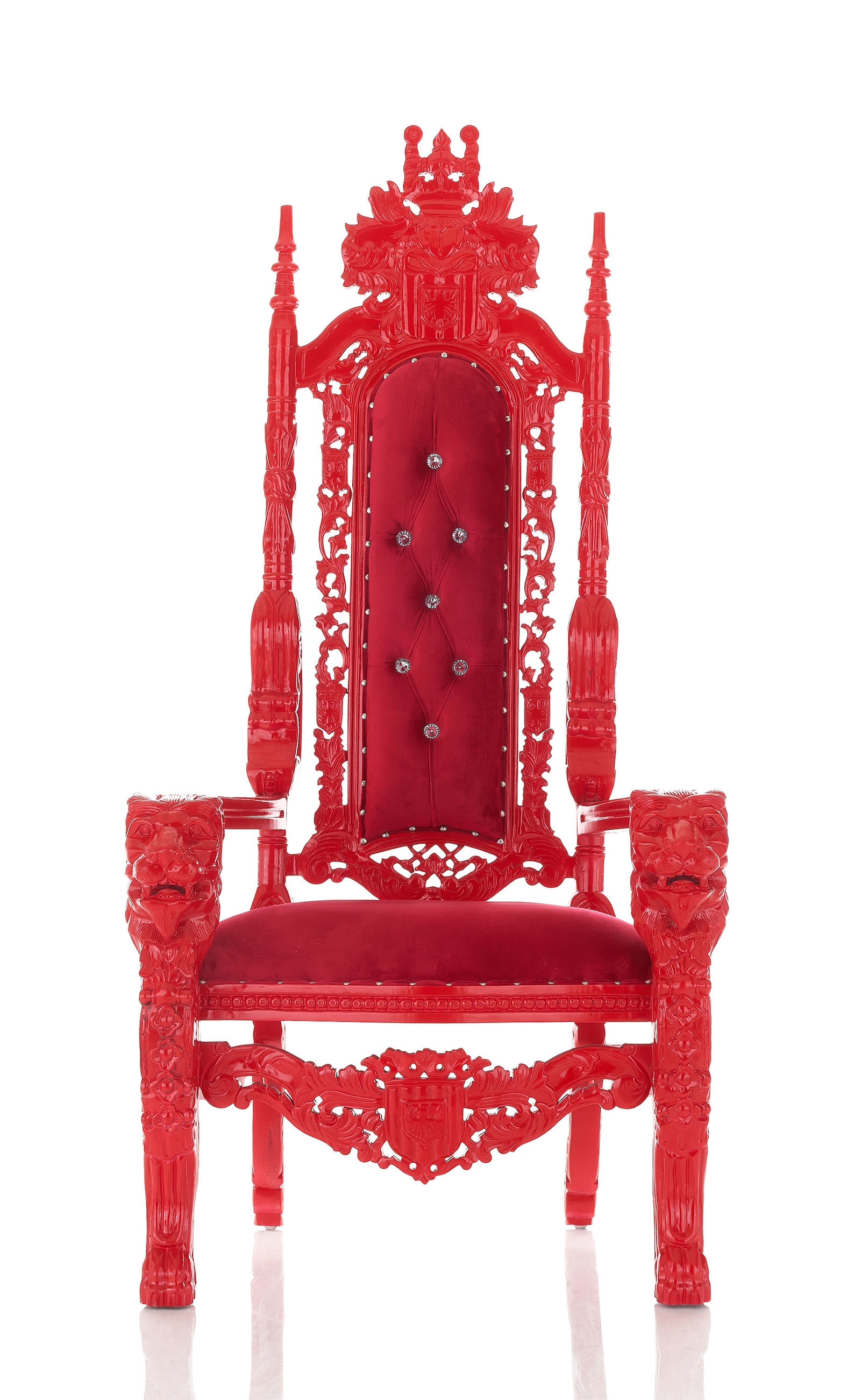 Handcrafted Accent King Throne Chair With Lion Head Carving - Etsy