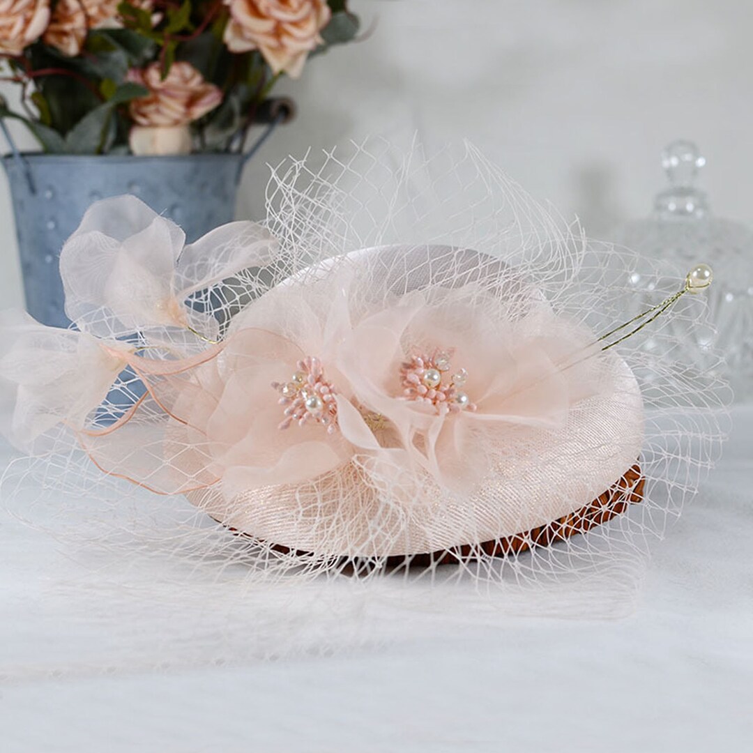 Fascinators Hat Women Pillbox Hat Bride Fascinator Hat Wedding ...