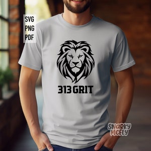 313 Grit Football Svg, Detroit Football Svg, Lions Football Shirt Svg ...
