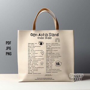 Gen Alpha Slang Cheat Sheet Printable for Parents and Teachers, Ohio ...