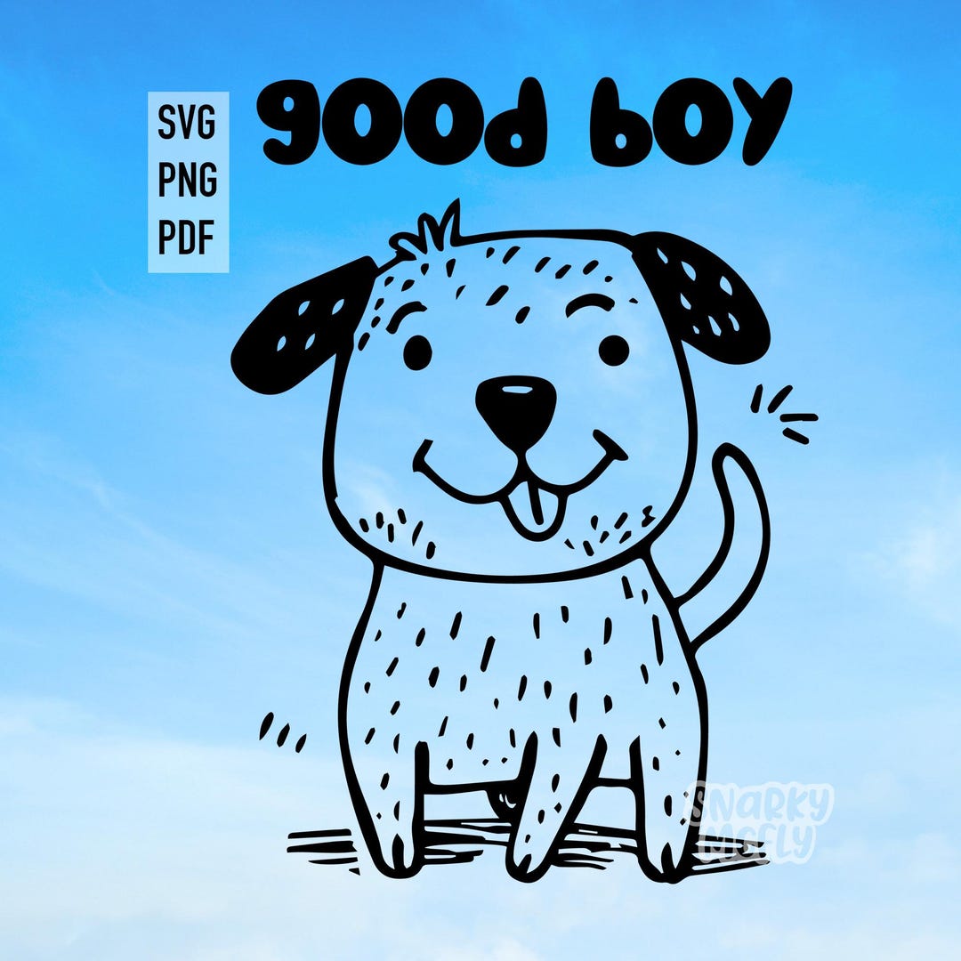 Good Boy Svg, Cute Dog Cut File, Good Girl Svg - Etsy