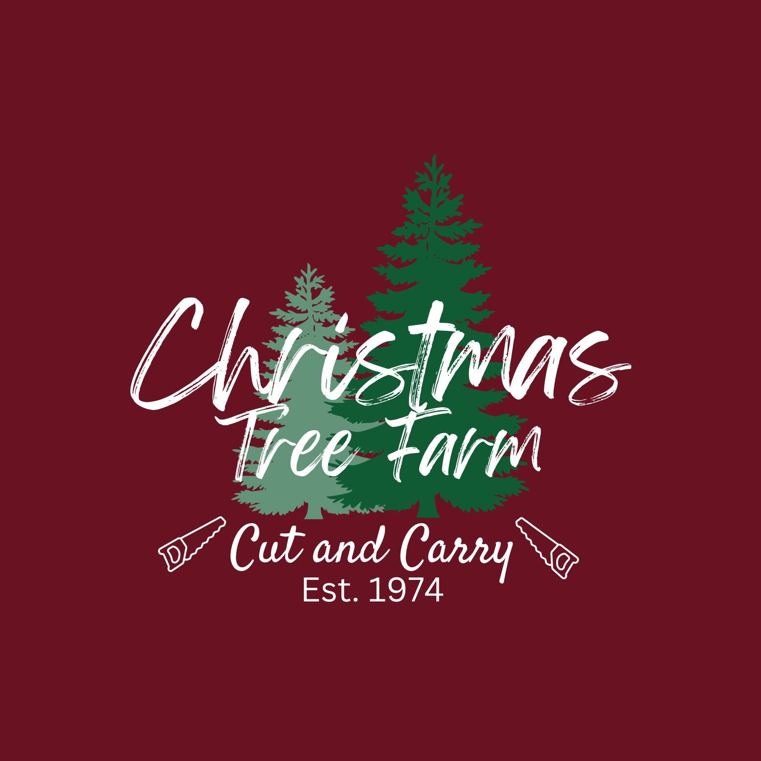 Cut and Carry Tree Farm SVG. - Etsy