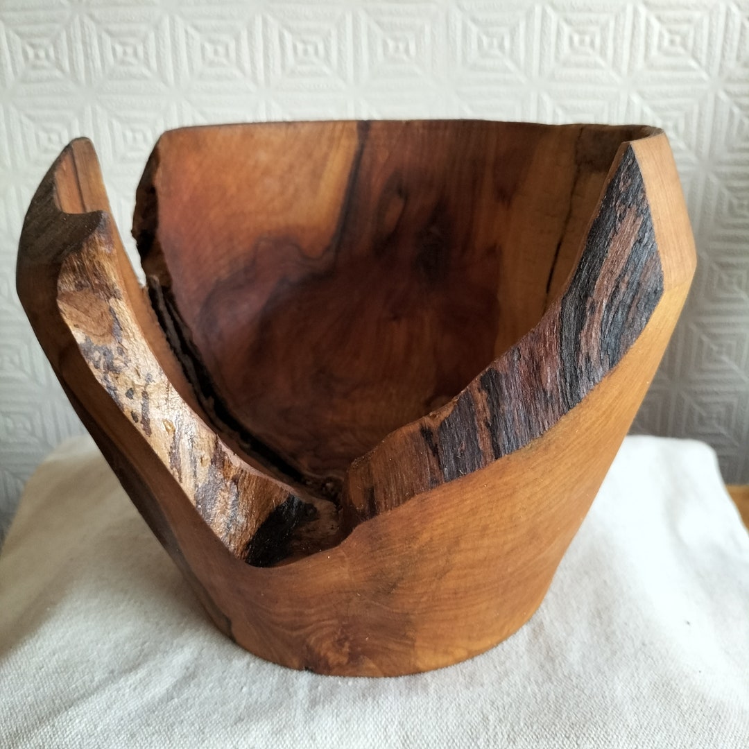 Rustic Hand Crafted Bowl - Etsy