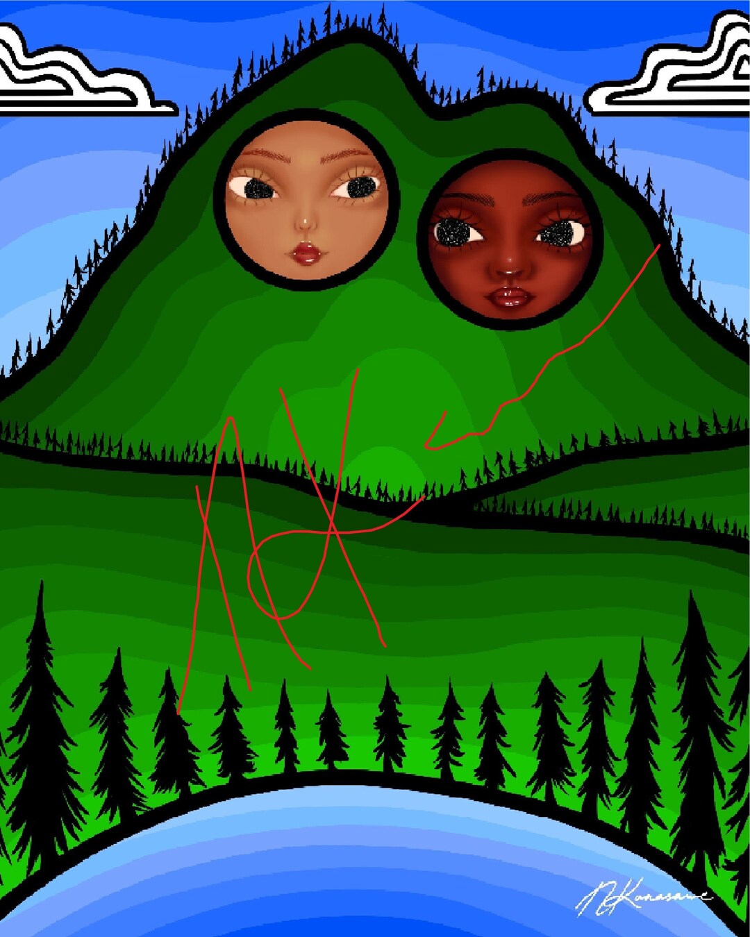 Indigenous Canadian Art, 8 X 10 "mnaadendimowin (respect)" Printable ...