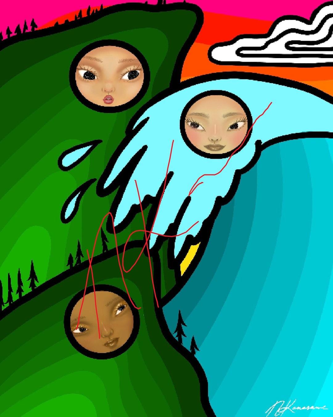 Indigenous Canadian Art, 8 X 10 "gwakwaadiziwin (honesty)" Printable ...