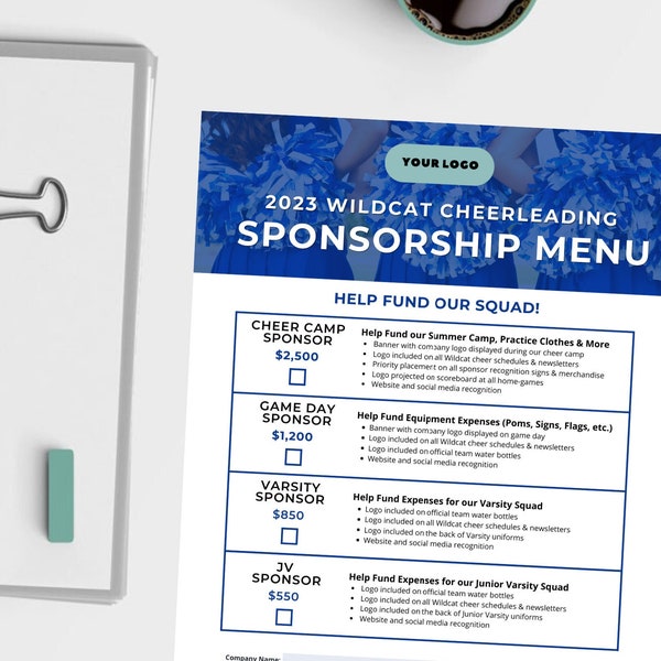 Golf Event Sponsor Sign, Editable Canva Template, Sponsorship Signage ...