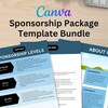 Golf Event Sponsorship Form, Canva Templates, Editable Fundraiser ...
