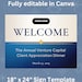 Corporate Event Welcome Sign Template: Editable Canva Sign (18x24 ...
