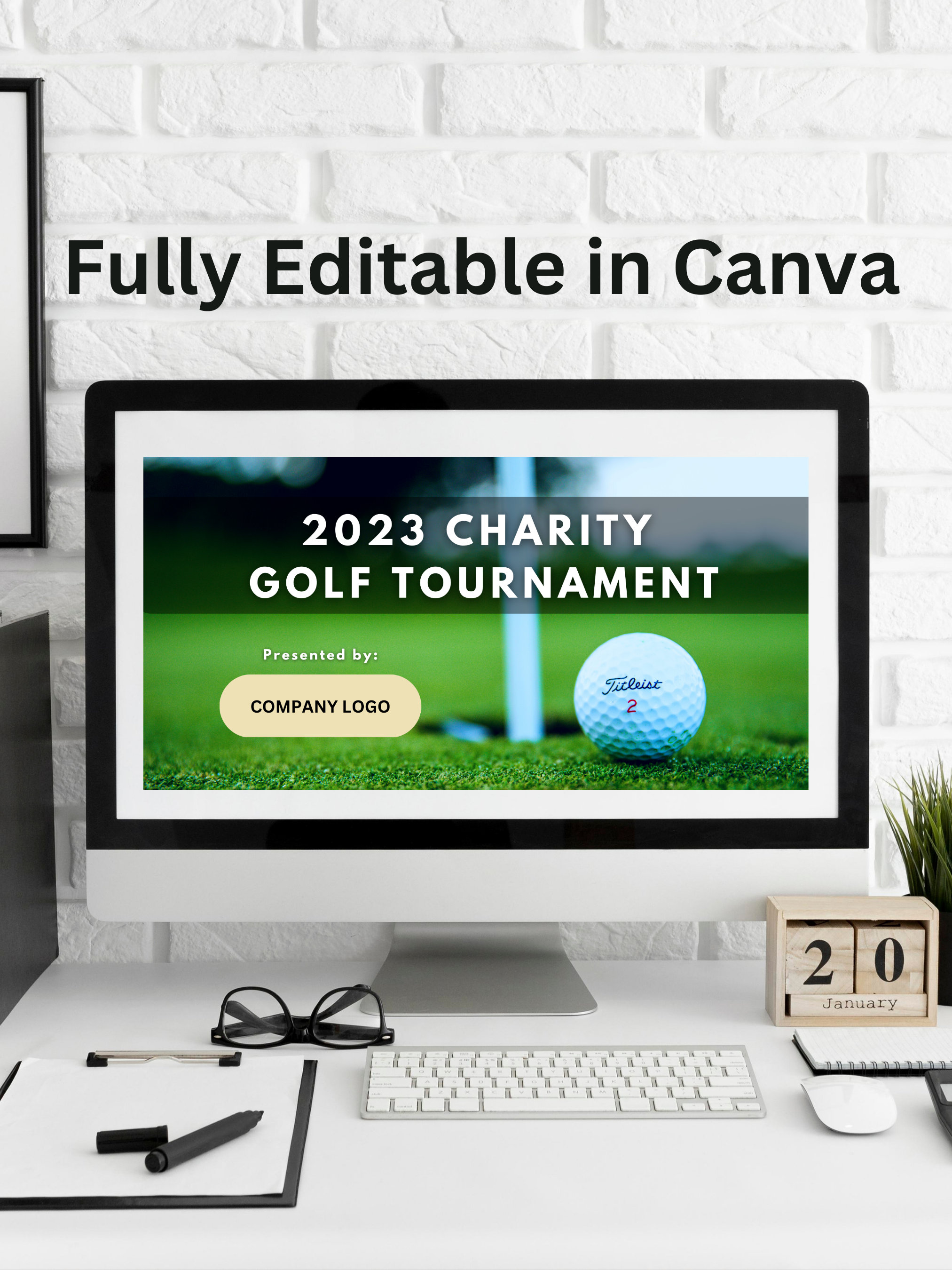 Golf Cart Sponsor Sign Template: 10x20" Canva Decal (digital Download ...