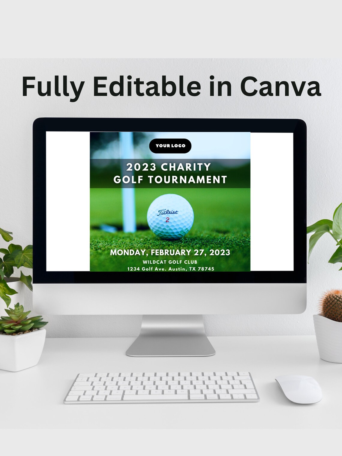 Golf Event Flyer, Canva Templates, Editable Fundraiser Flyer - Etsy