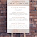 Fundraiser Sponsor Signage Template, Editable Canva Template, 24x36 ...