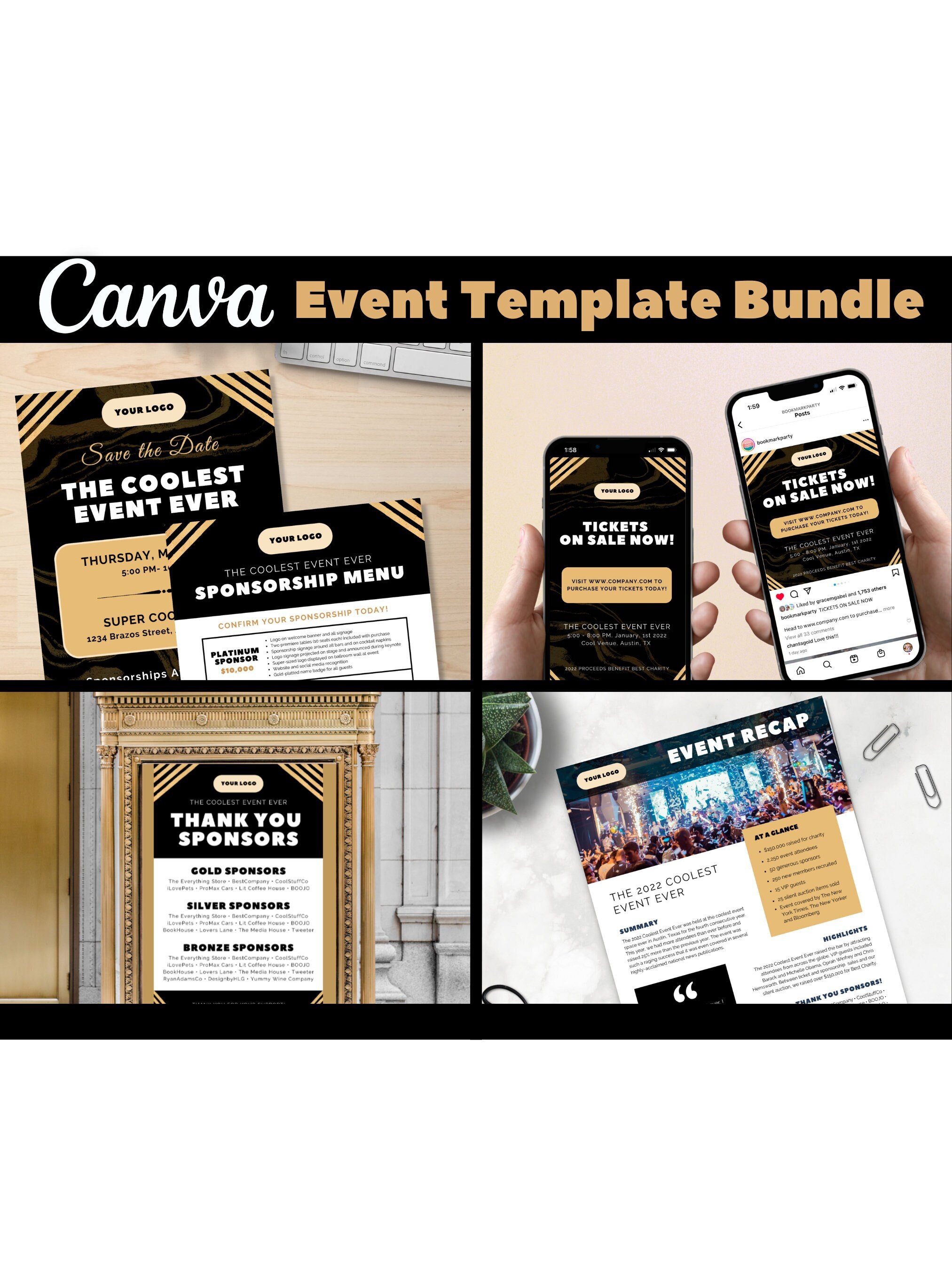 Bundle: Event Marketing Essentials, Canva Templates, Event Flyer ...