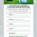 Golf Tournament Player Registration Form, Canva Templates, Editable ...