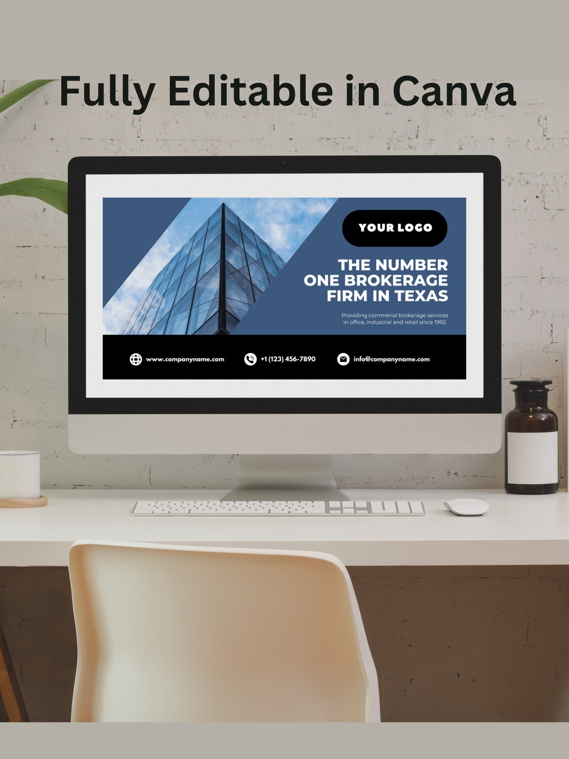 Corporate Marketing Banner, Canva Templates, Editable 36x72" Banner ...
