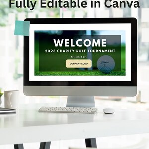 Event Welcome Banner, Golf Tournament Signage, Canva Templates ...