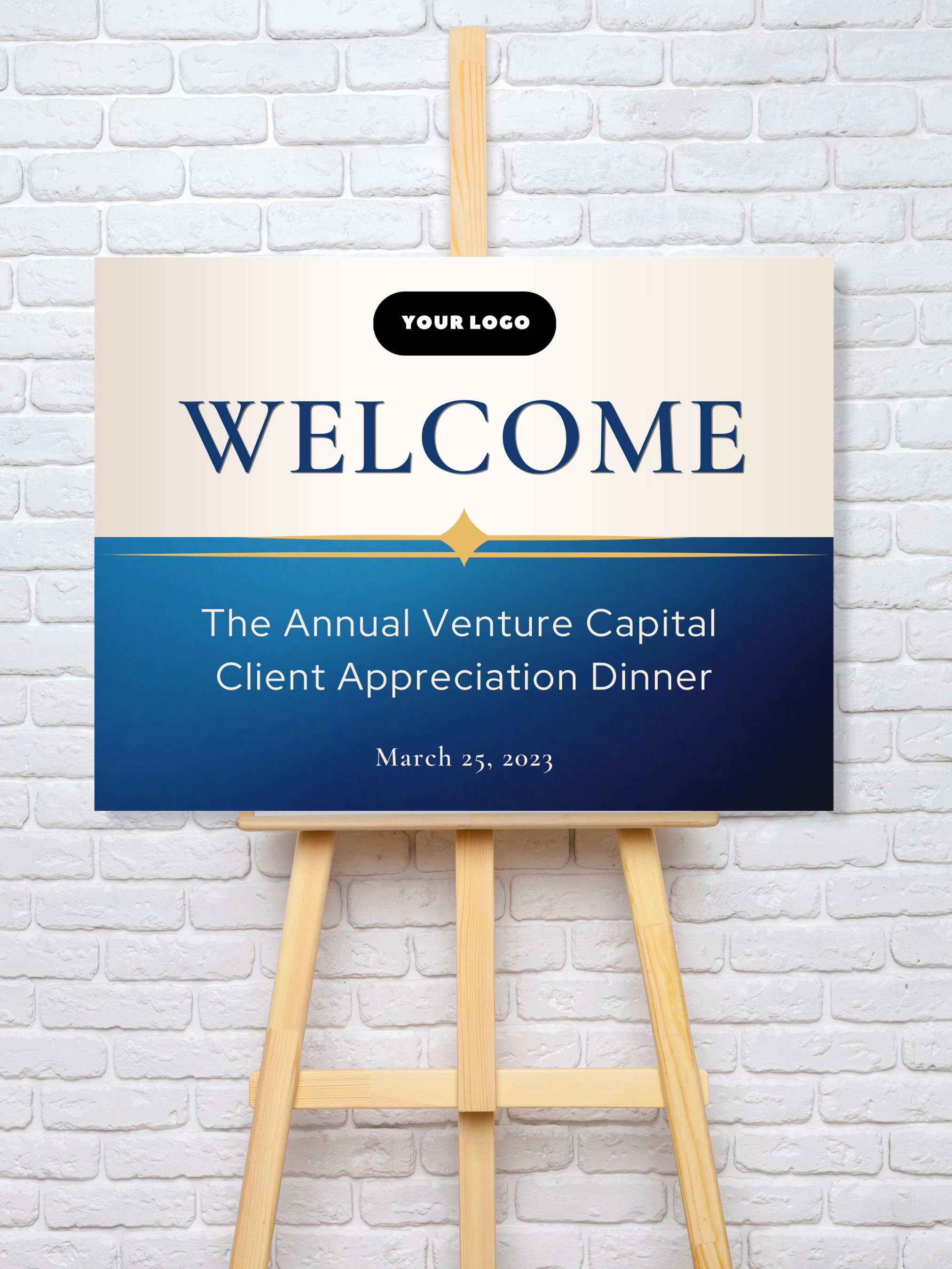 Corporate Event Welcome Sign Template: Editable Canva Sign (18x24 ...