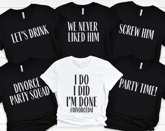 Divorce Party Shirts - Etsy