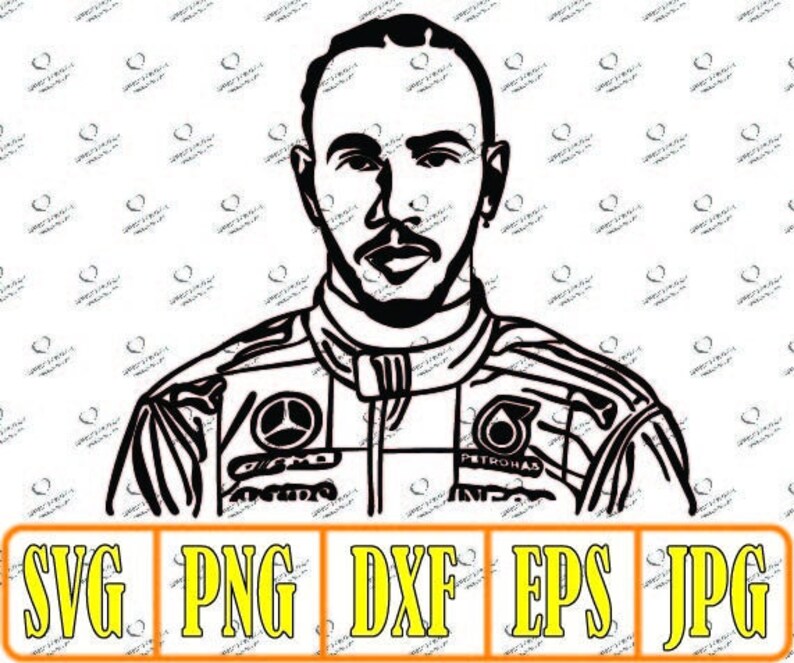 Lewis Hamilton. F1 Driver SVG Cut File - Etsy