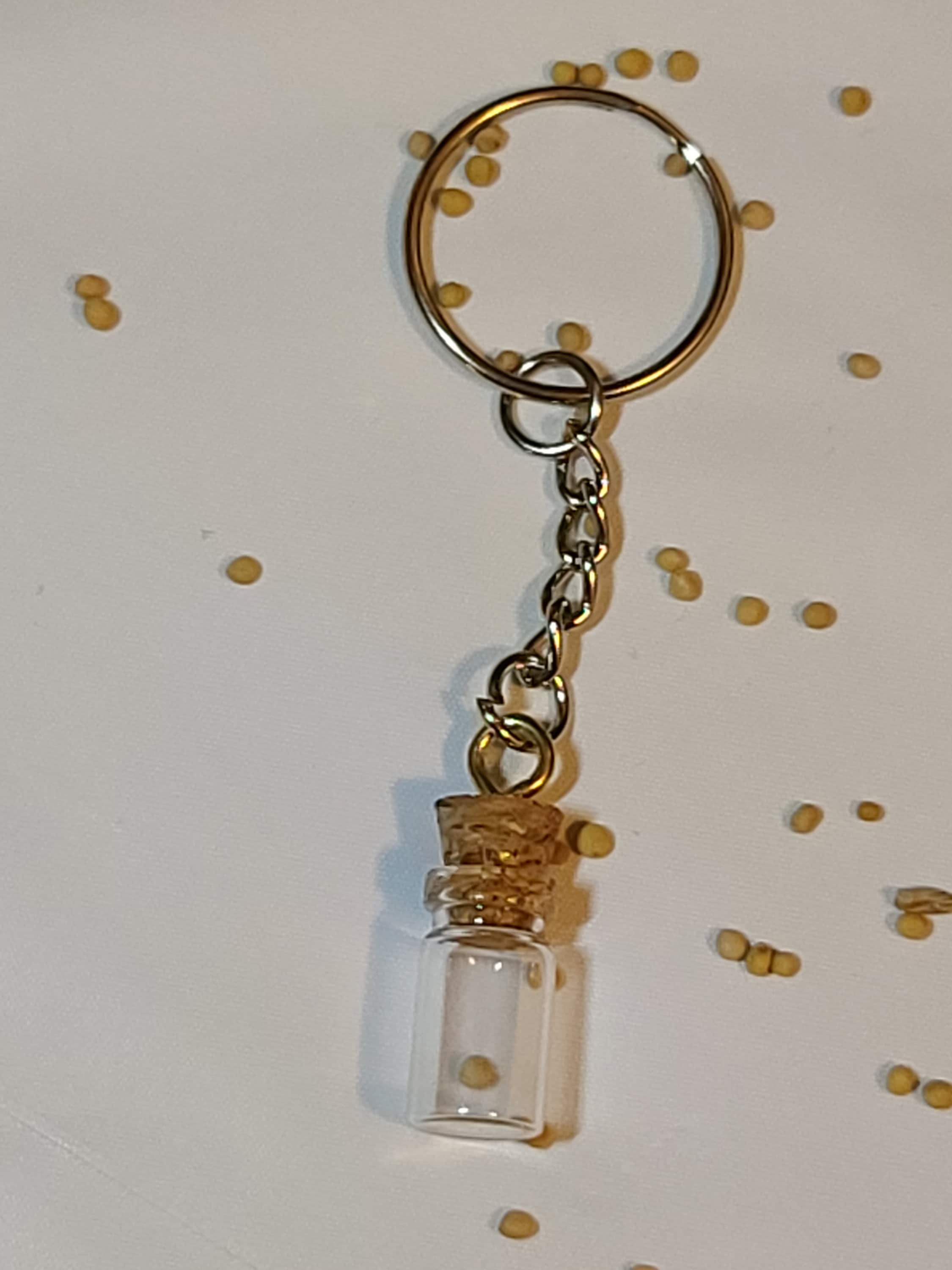 Handmade Mustard Seed Keychain- Matthew 17:20 - Etsy