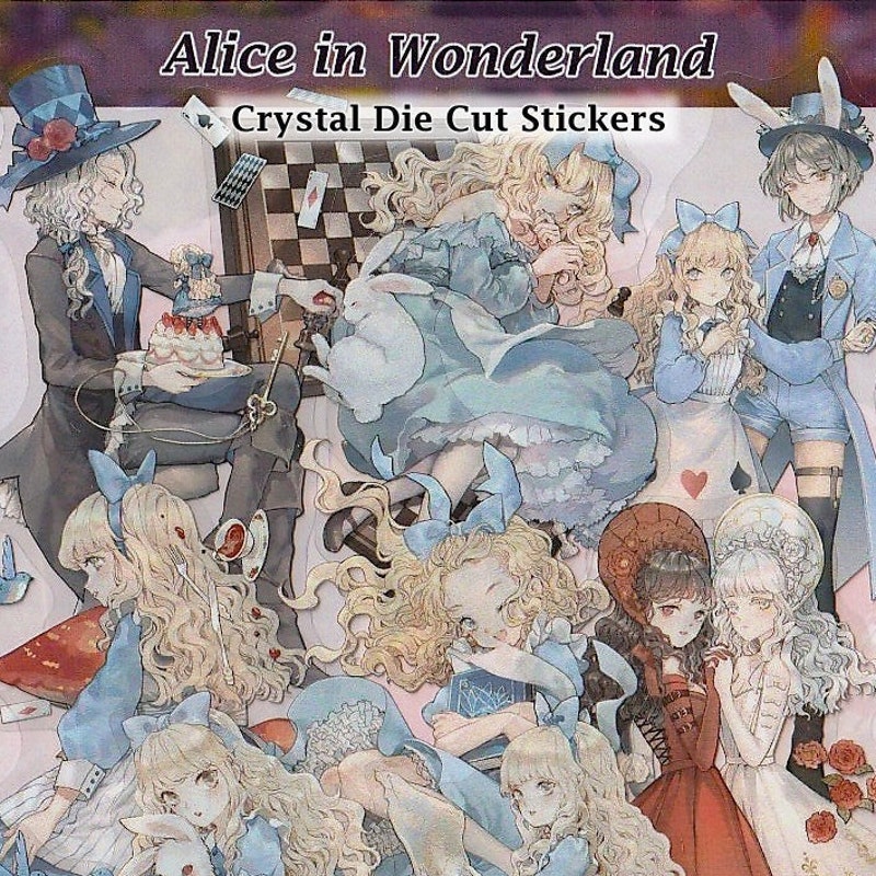 Alice in Wonderland Stickers - Etsy