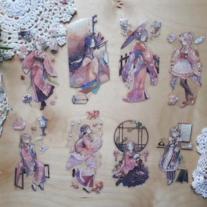 Eastern Palaces Stickers Clear Die-cut DIY Decal Deco Scrapbook Journal ...