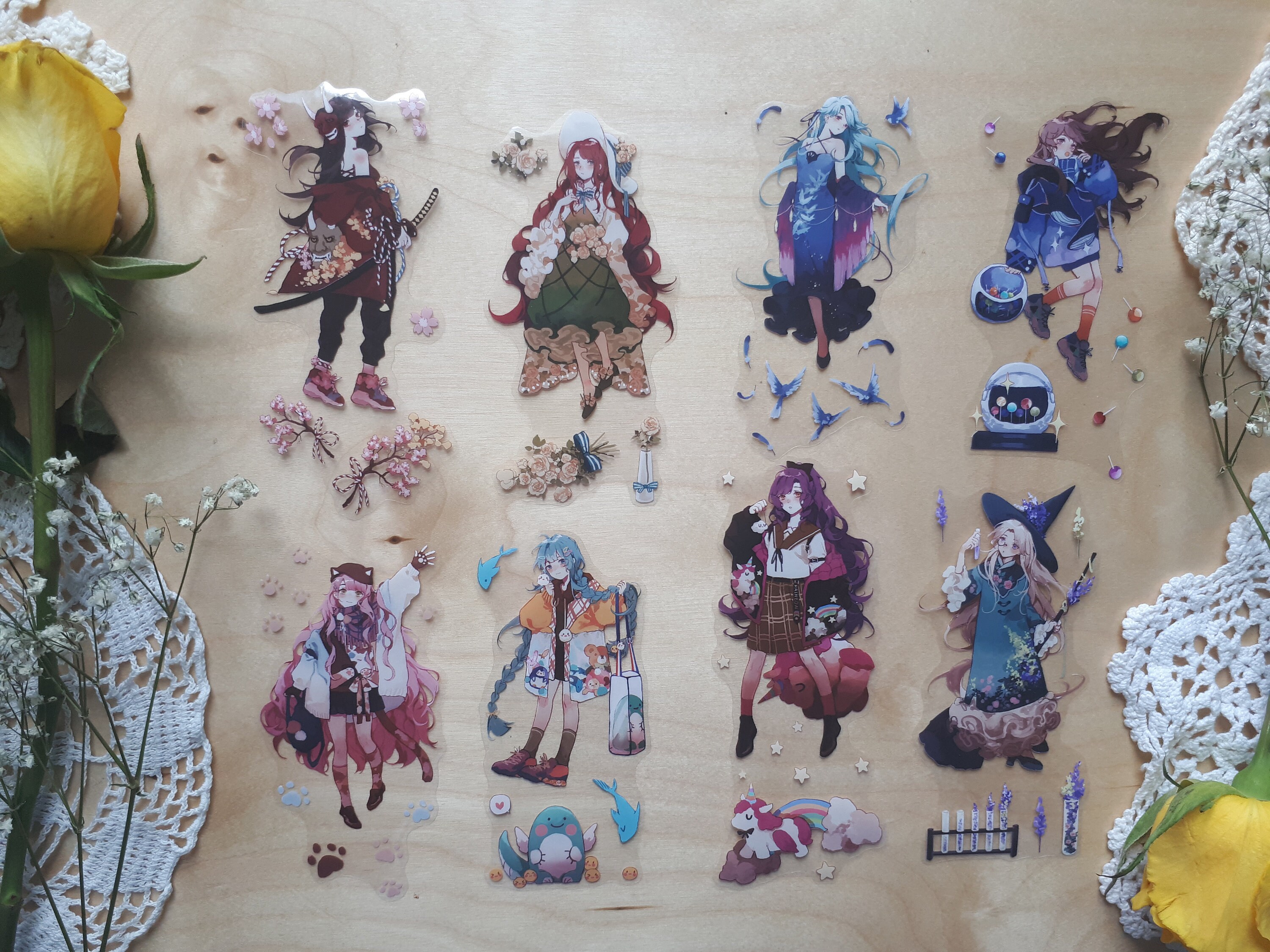 Apprentice Witch Stickers Crystal Clear Silver Detail Die-cut DIY Decal ...