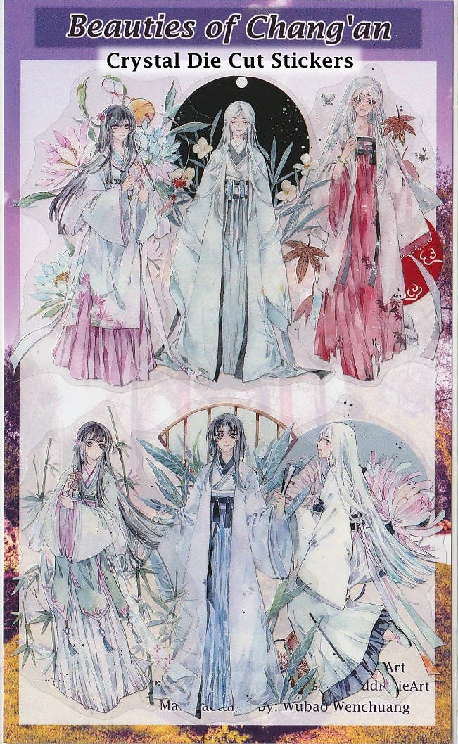 Birds and Flora Stickers Clear Die-cut Gold Detail DIY Decal - Etsy