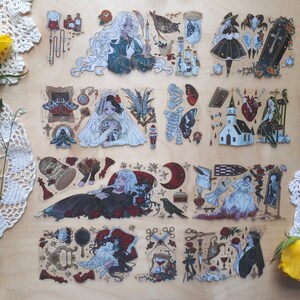 Deadly Strawberry Stickers Crystal Clear Iridescent Die-cut DIY Decal ...