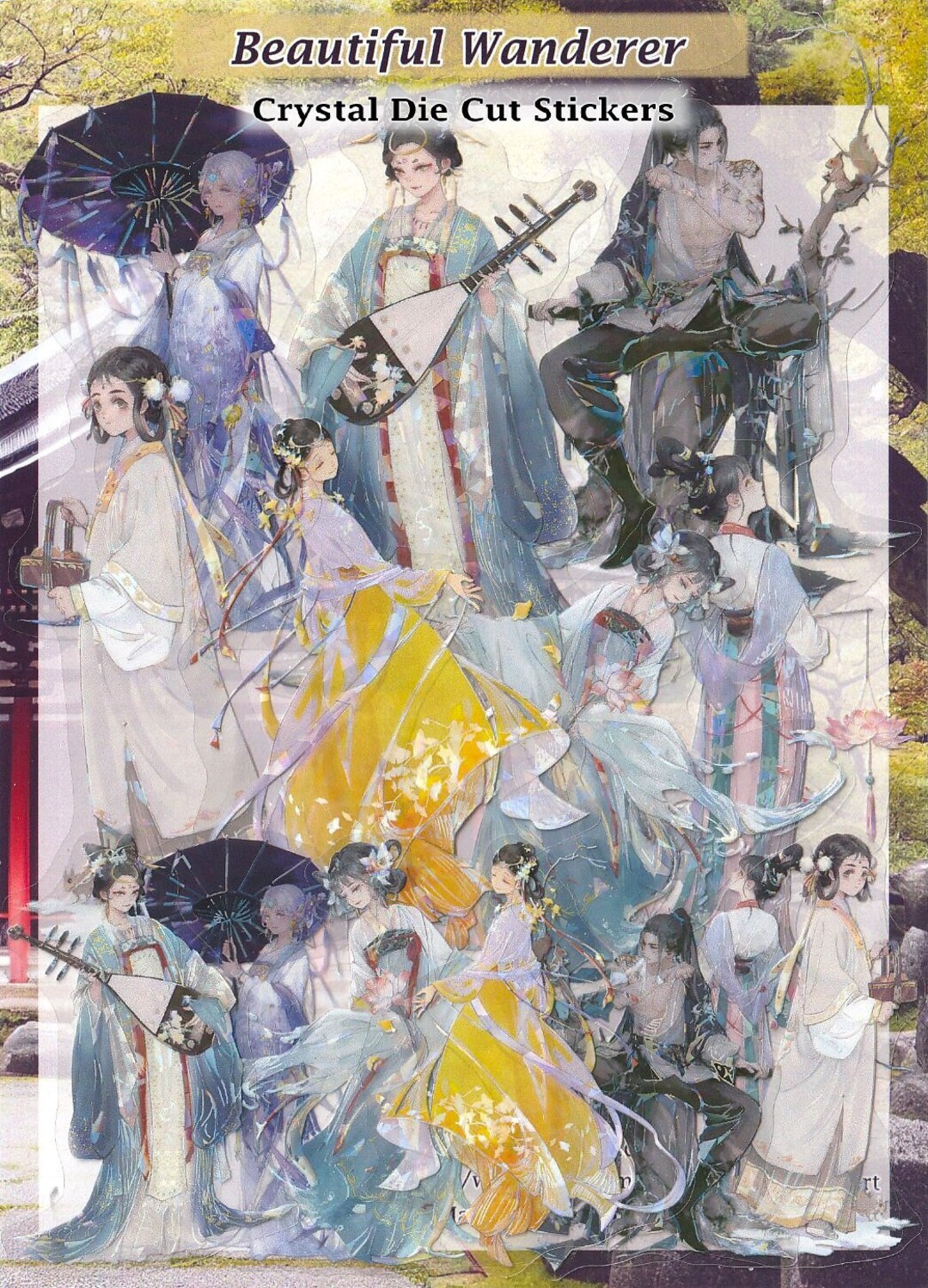 Beautiful Wanderer Stickers Clear Die-cut DIY Decal Deco Scrapbook ...