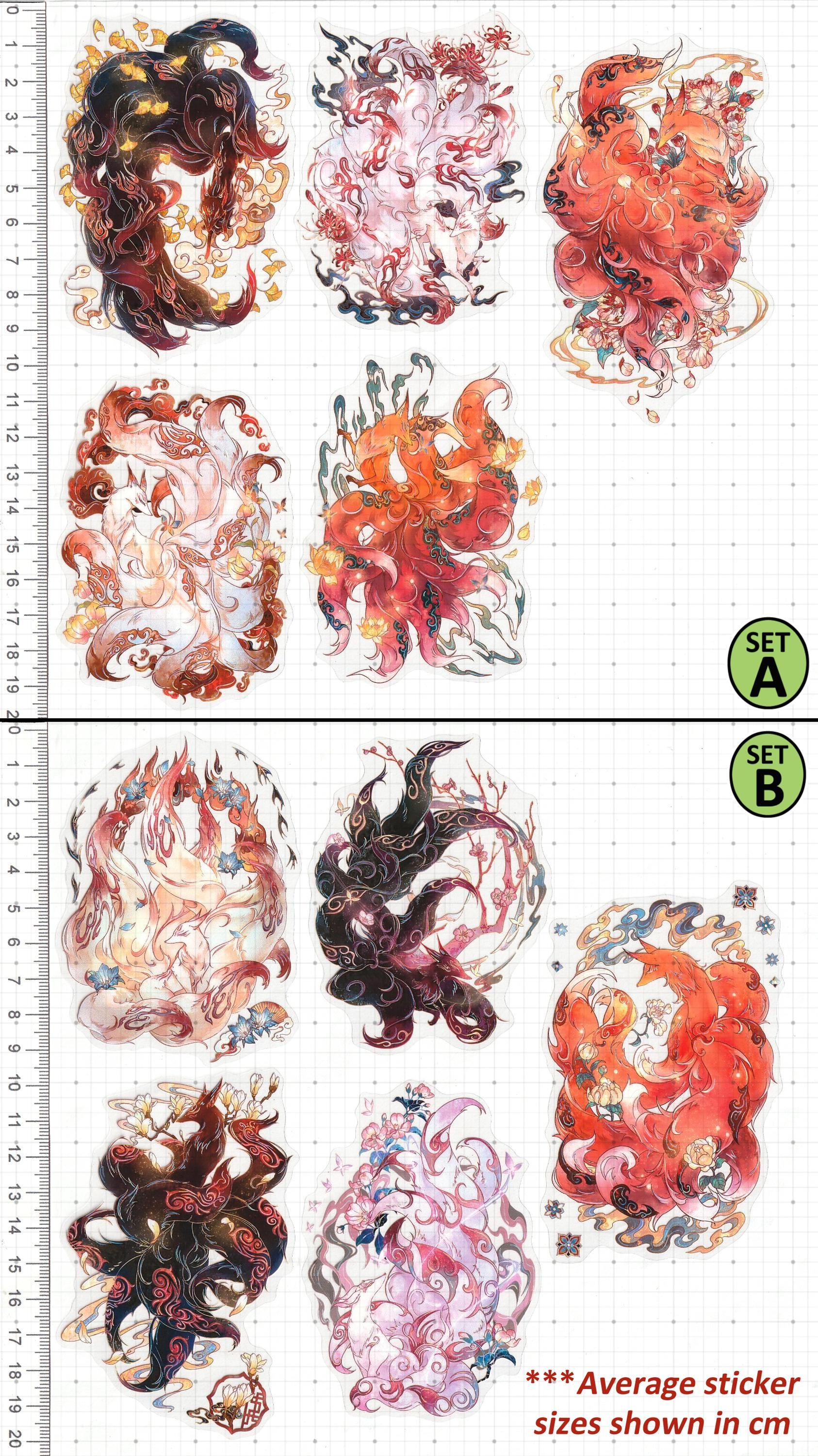 Mythical Beasts Stickers Clear Die-cut Holographic Detail DIY Decal ...