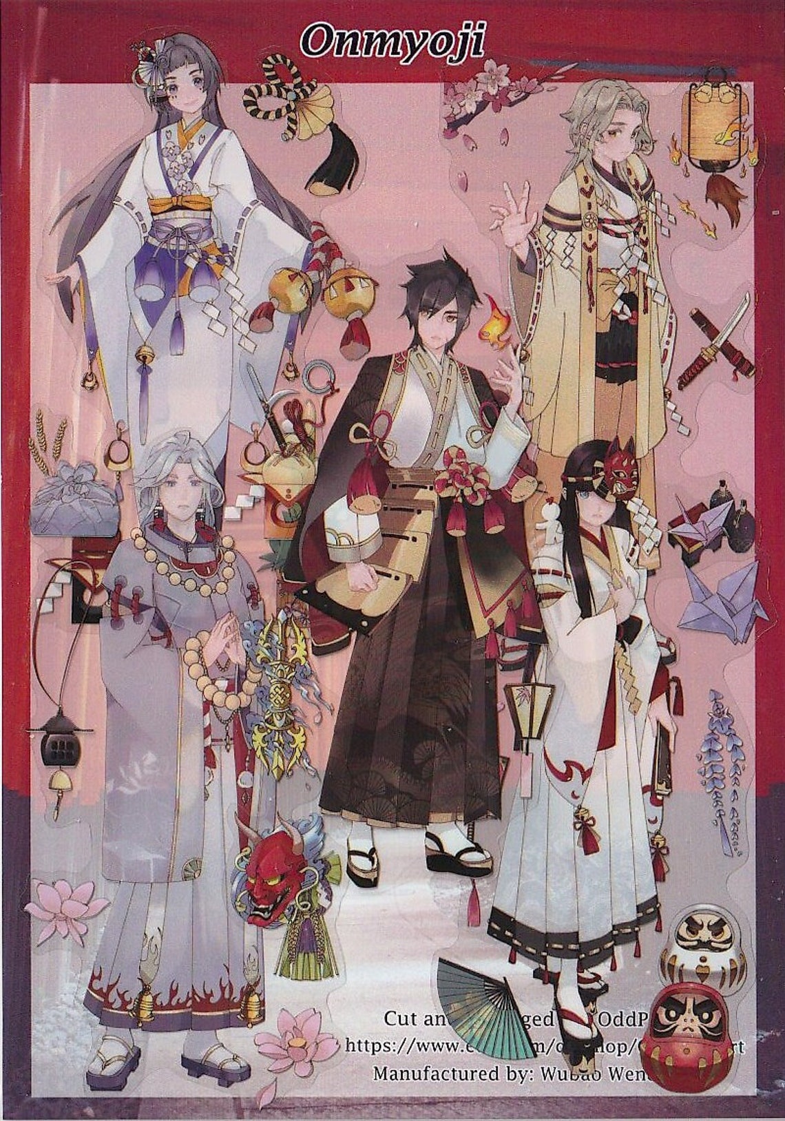 Priestess Miko Stickers Anime Crystal Clear Die-cut DIY Decal Deco ...