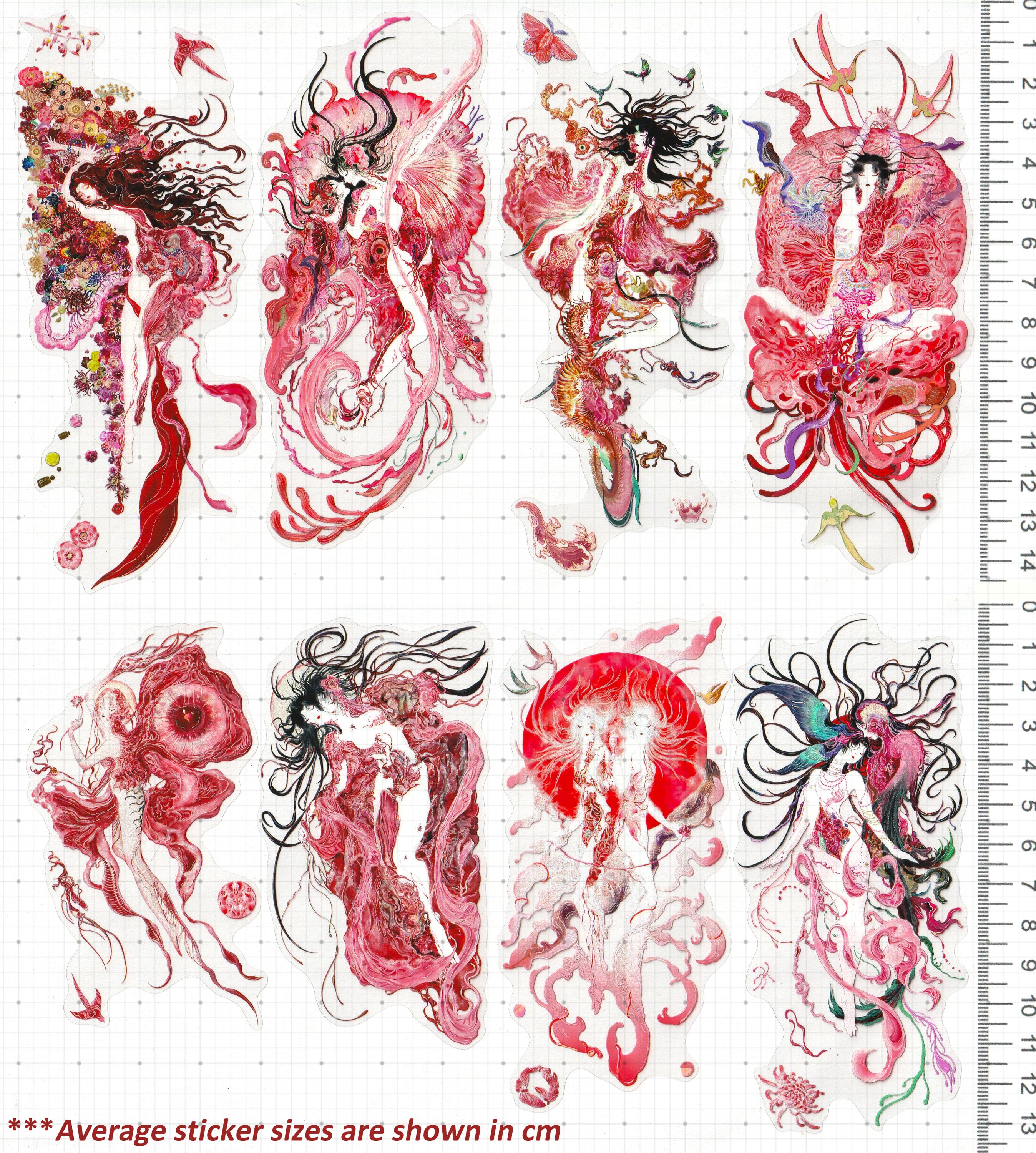 Bloody Jester Clown Stickers Clear Die-cut Detail DIY Decal Deco ...