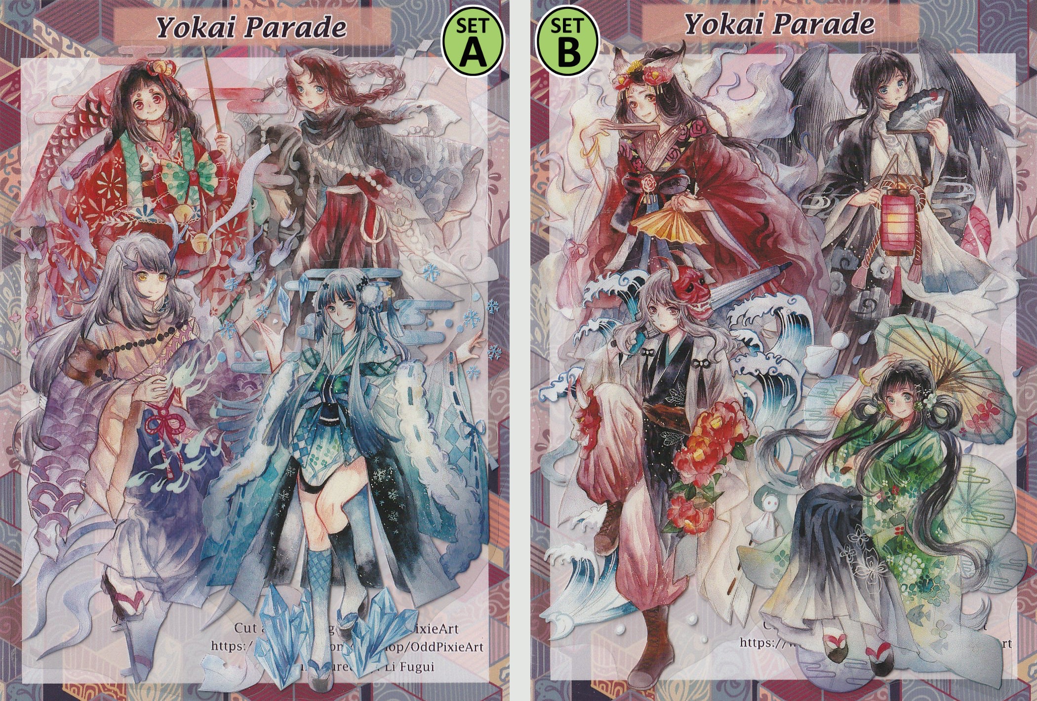 Monster Yokai Parade Stickers Clear Die-cut DIY Decal Deco - Etsy