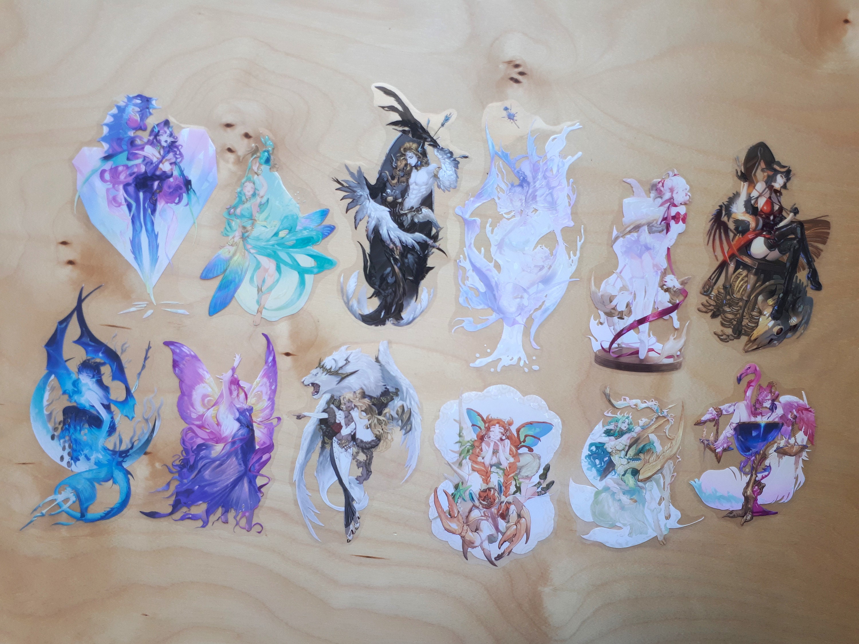 Dungeon Races Stickers Crystal Clear Iridescent Detail Die-cut DIY ...