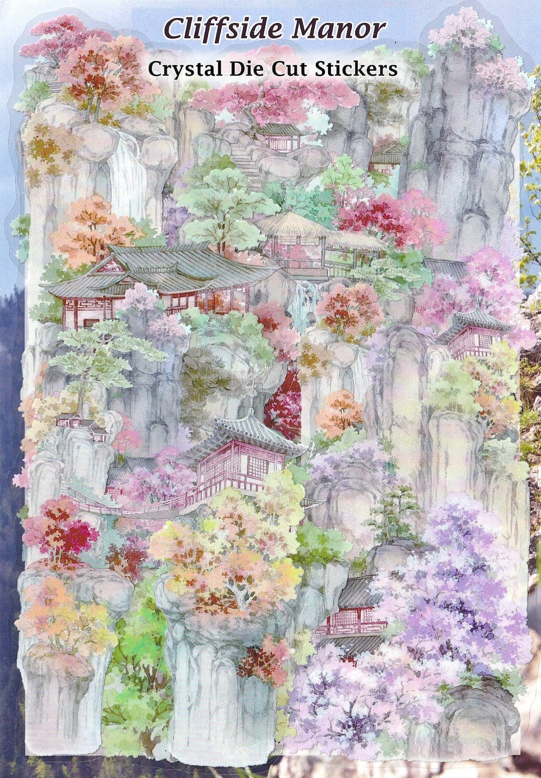 Cliffside Manor Stickers Clear Die-cut DIY Decal Deco Scrapbook Journal ...
