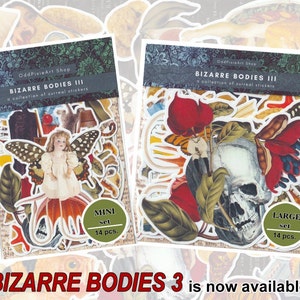 Surreal Vinyl Stickers (horror, Weird, and Bizarre Bodies 2) Animal and ...