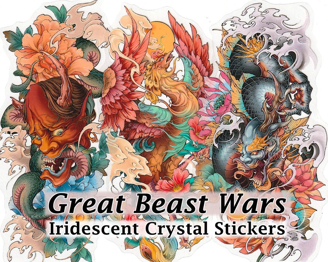 Great Mythical Beasts Stickers Clear Die-cut Iridescent Detail DIY ...