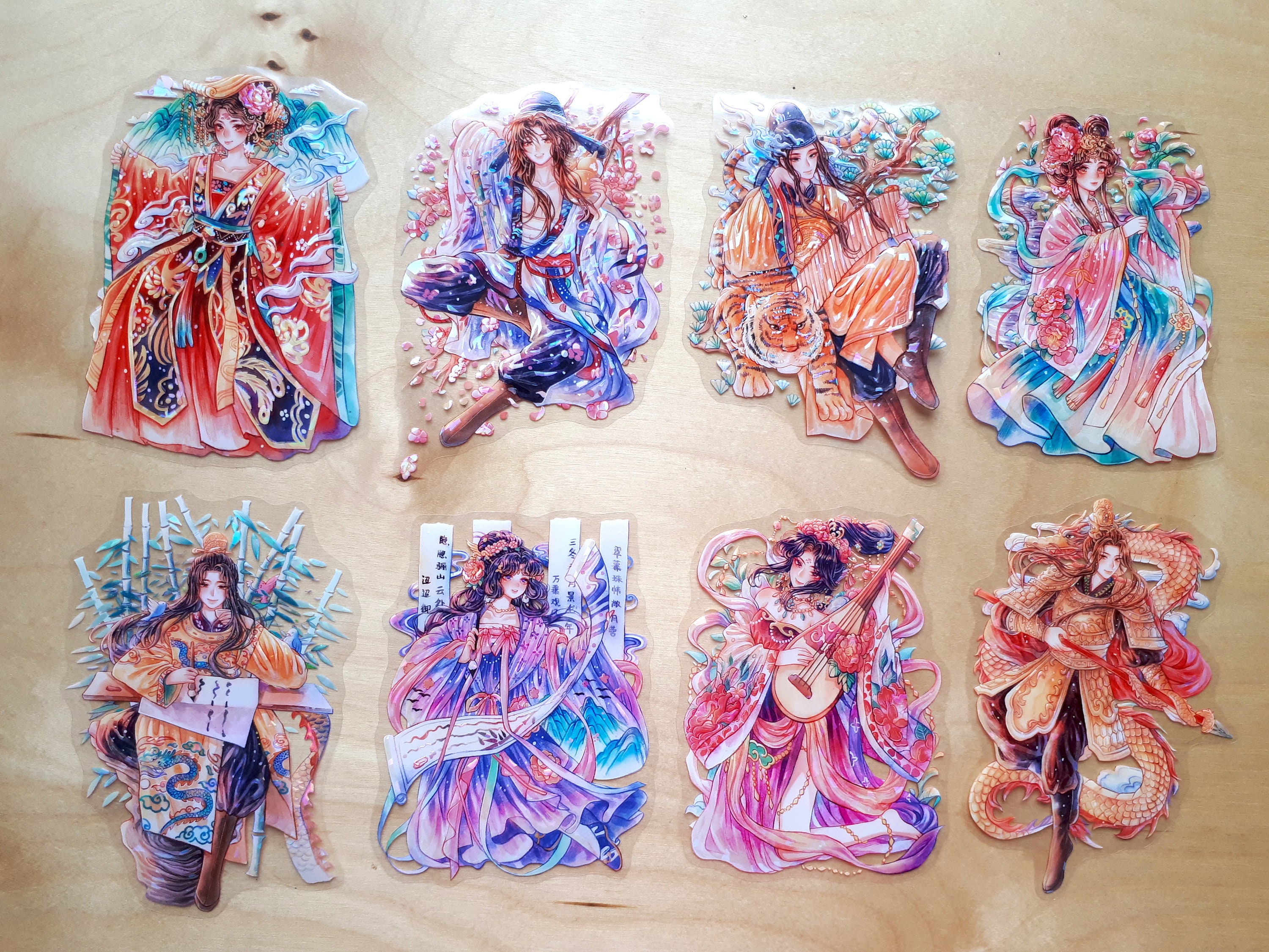 Dungeon Races Stickers Crystal Clear Iridescent Detail Die-cut DIY ...