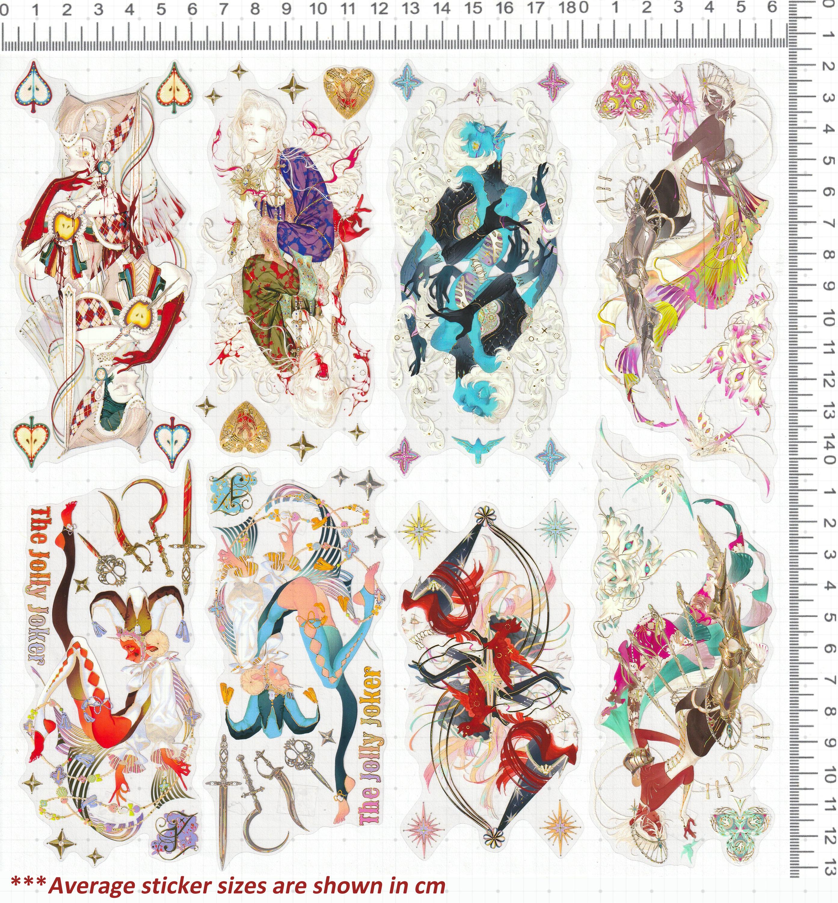 Fallen Angels Stickers Clear Die-cut Black Iridescent Detail DIY Decal ...