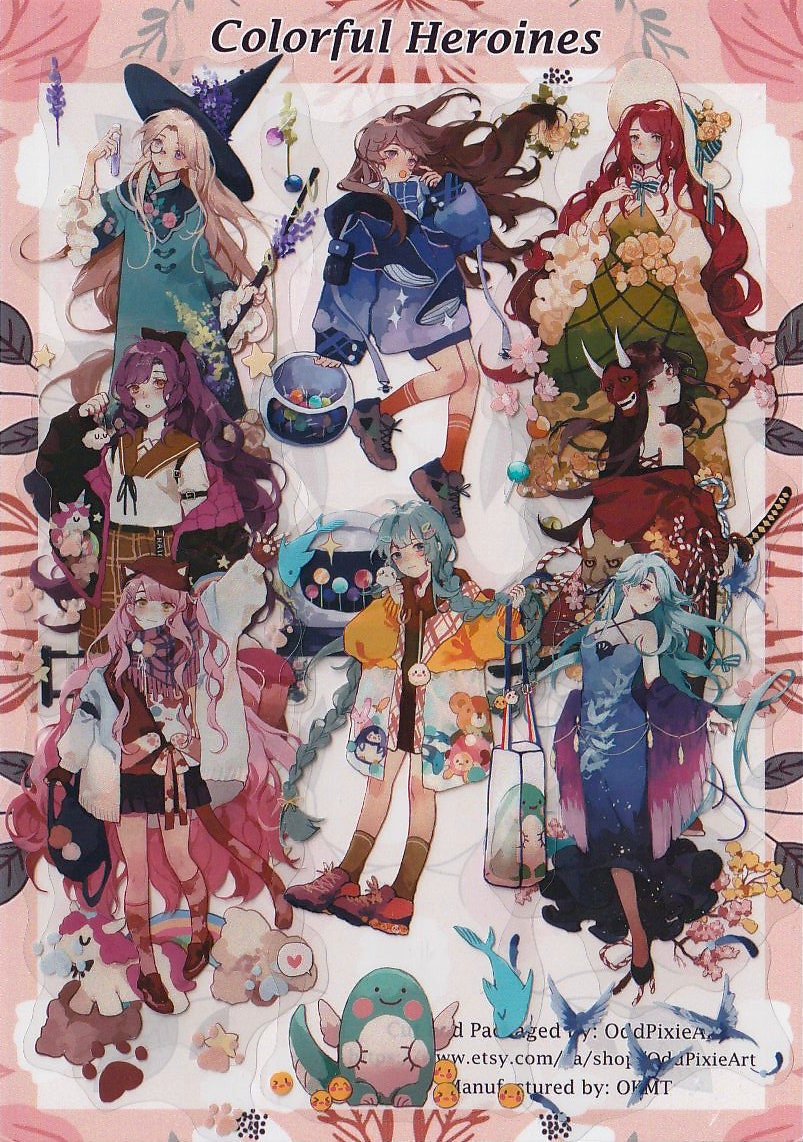 Apprentice Witch Stickers Crystal Clear Silver Detail Die-cut DIY Decal ...