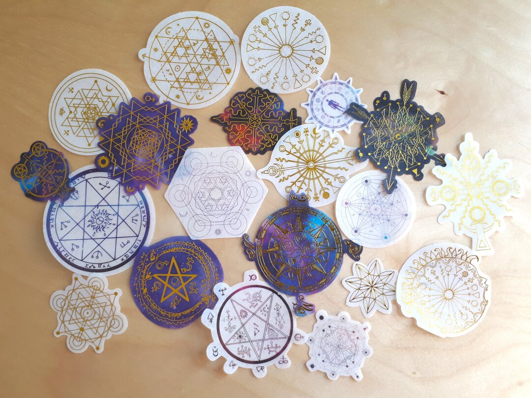 Magic Circle Stickers Washi Die-cut DIY Decal Deco Scrapbook Journal ...