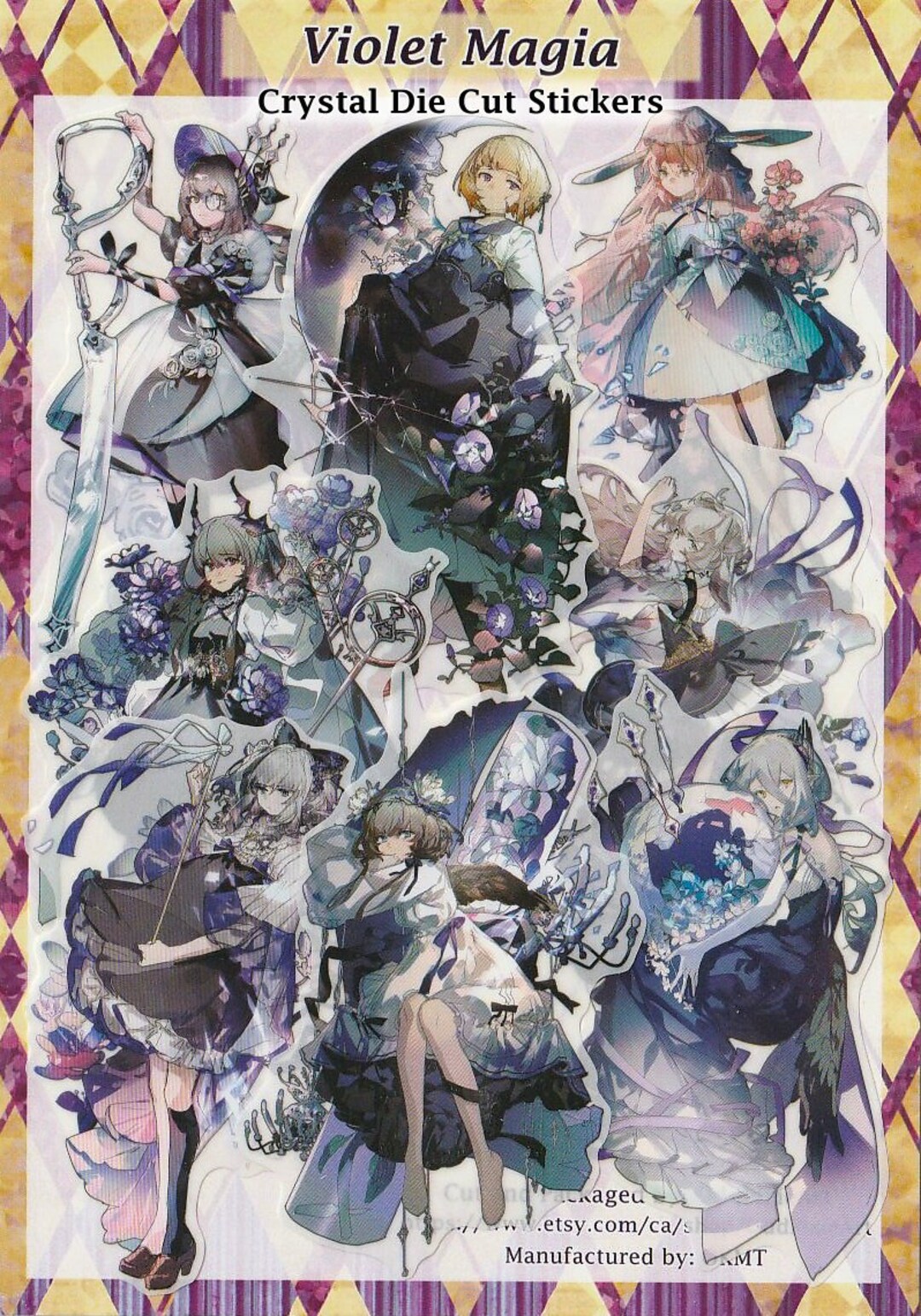 Magical Girls Stickers Crystal Clear Die-cut DIY Decal Deco Scrapbook ...