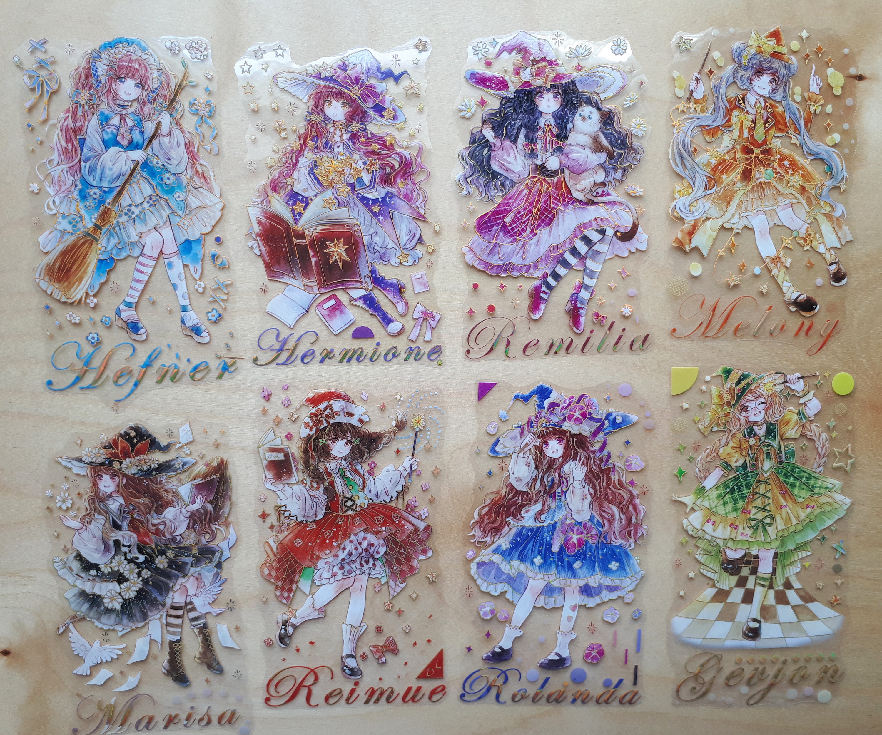 Fantasy Kingdom Stickers Crystal Clear Die-cut Gold DIY Decal Deco ...