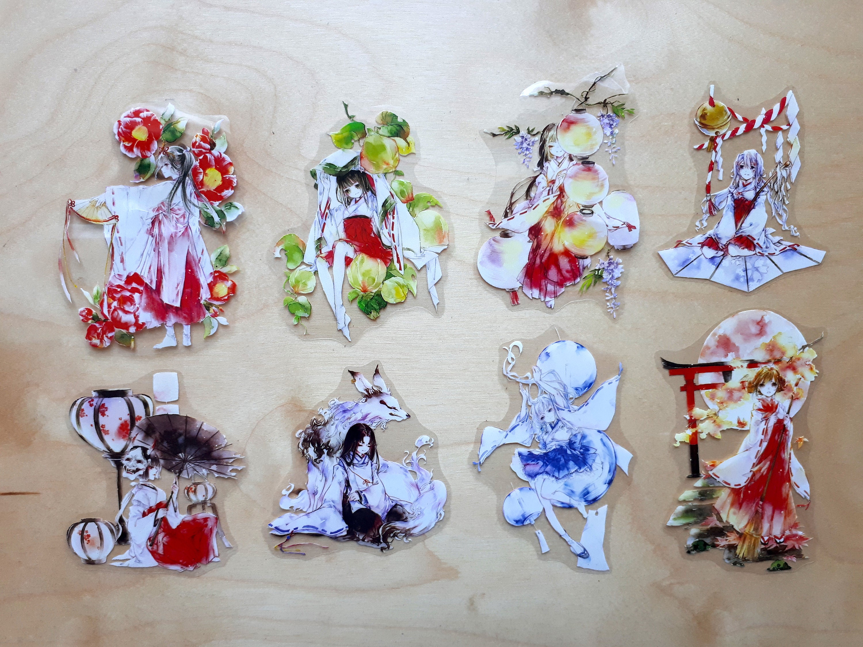 Monster Yokai Parade Stickers Clear Die-cut DIY Decal Deco - Etsy